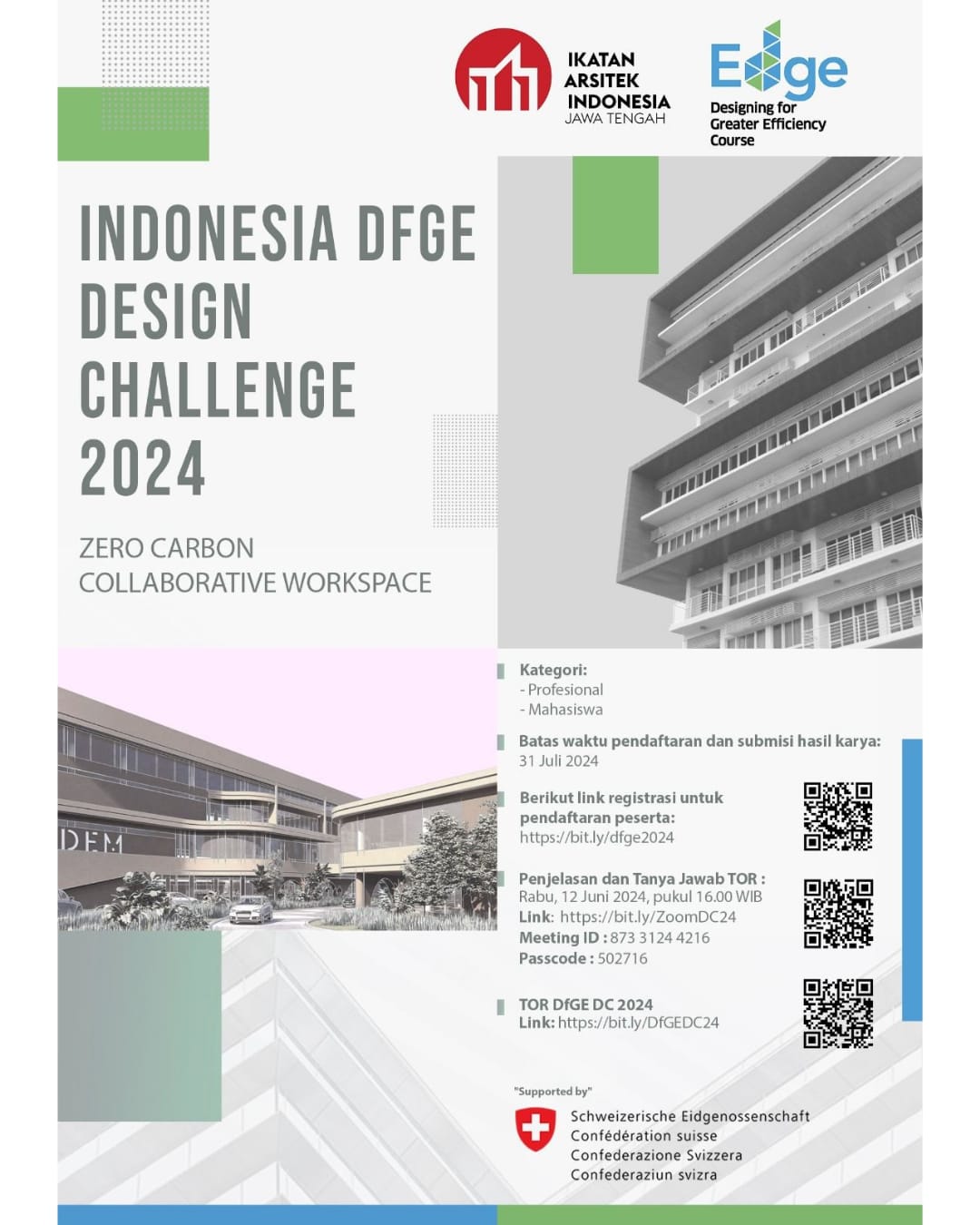 IFC DfGE Design Challenge 2024 – Green Building Learning Hub